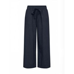 Chinohose soyaconcept "Soya Concept Trouser SC-INA", Damen, Gr. S, Normalgr&ouml;&szlig;en, 6910 navy, Obermaterial: 55% Leinen, 45% Viskose, Hosen Chinohose