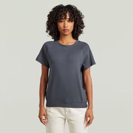 G-Star Raw T-Shirt G-STAR "Raglan", Damen, Gr. XXS (32), petrol, Single Jersey, Obermaterial: 100% Baumwolle, unifarben, regular fit h&uuml;ftbedeckend, Rundhals, Raglan&auml;rmel blind abgesteppte Kante, Shirts T-Shirt, Rundhalsform, mit angesetztem B&uuml;ndchen