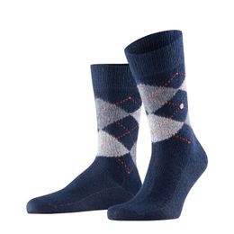 Socken Burlington "Preston", Herren, Gr. 40, marine, Baumwollmischung, Argyle-Muster, Socken Socken, Einheitsgr&ouml;&szlig;e 40-46, Argyle-Muster, weiche Haptik
