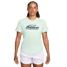 Nike Swift Dri-Fit Short Sleeve Disrupt Top Bekleidung Damen gr&uuml;n