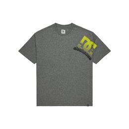 T-Shirt DC Shoes "Solid Lefty", Herren, Gr. M, schwarz (dunkelgrau heather), Obermaterial: 75% Walkfrottier, 25% Walkfrottier;, Shirts T-Shirt