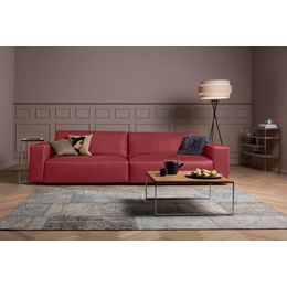 Big-Sofa Musterring "LUCIA Mega Sofa, zeitlos, bequem, Breite 292cm", rot (karminrot bax), B:292cm H:81cm T:124cm, Flachgewebe FLORIS (100% Polyester);Flachgewebe VALMONT (60% Baumwolle/ 40% Leinen);Microfaser CRONA (100% Polyester), Sofas, Big-Sofa, in vielen Qualit&auml;ten und 4 unterschiedlichen N&auml;hten, 3-Sitzer