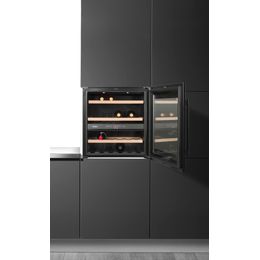 Amica Einbauweink&uuml;hlschrank "WCB2K60B36.1 / WK 341 212 S", Energieeffizienz: G (A-G), schwarz, B:59cm H:59,5cm T:60,8cm, Weink&uuml;hlschr&auml;nke