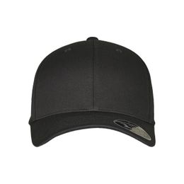 Flex Cap Flexfit "Flexfit Accessoires Flexfit Wooly Combed Adjustable", Gr. onesize, schwarz, schwarz, 63% Polyester, 34% Baumwolle, 3% Elasthan, unifarben, Caps