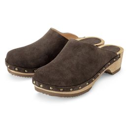 Astorflex Damen-Holzclog Rauleder