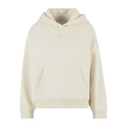 Kapuzenpullover Karl Kani "Karl Kani Signature Os Hoodie", Damen, Gr. L, vanilla, 70% Baumwolle, 30% Polyester, mehrfarbig, normal, ohne Ausschnitt, Pullover Kapuzenpullover