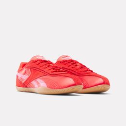 Sneaker Reebok CLASSIC "ULTRA LO", Damen, Gr. 39, sportrot, playfulpink, gum, Leder, Textil, Schuhe Sneaker