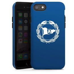 DeinDesign iPhone SE (2020) Handy Panzer Handyh&uuml;lle robuste Outdoor H&uuml;lle Schutzh&uuml;lle matt Arminia Bielefeld Official Licensed Product Soccer Tough Case