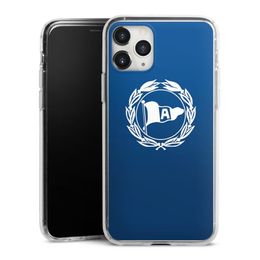 DeinDesign iPhone 11 Pro Max Handy Silikon H&uuml;lle Case transparent Handyh&uuml;lle Arminia Bielefeld Soccer Official Licensed Product Silikon Case