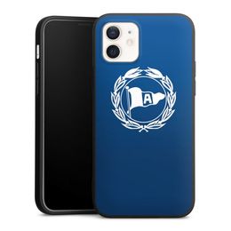 DeinDesign iPhone 12 Handy Premium Silikon H&uuml;lle Handyh&uuml;lle schwarz Case Arminia Bielefeld Soccer Official Licensed Product Silikon Premium Case