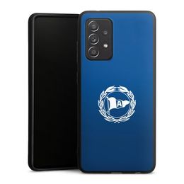 DeinDesign Galaxy A52s 5G Handy Premium Silikon H&uuml;lle Handyh&uuml;lle schwarz Case Arminia Bielefeld Soccer Official Licensed Product Silikon Premium Case