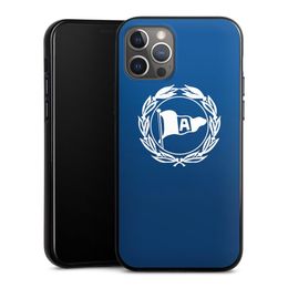 DeinDesign iPhone 12 Pro Handy Silikon H&uuml;lle Case schwarz Handyh&uuml;lle Arminia Bielefeld Soccer Official Licensed Product