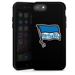 DeinDesign iPhone SE (2020) Handy Panzer Handyh&uuml;lle robuste Outdoor H&uuml;lle Schutzh&uuml;lle gl&auml;nzend Logo Official Licensed Product Hertha Bsc Tough Case