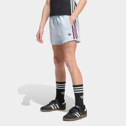 Shorts adidas originals "3-STREIFEN SPRINTER", Jungen, Gr. 128, N-Gr, crystal sky,, Obermaterial: 70% Baumwolle, 30% Polyester, Hosen Shorts