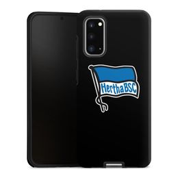 DeinDesign Galaxy S20 Handy Panzer Handyh&uuml;lle robuste Outdoor H&uuml;lle Schutzh&uuml;lle matt Official Licensed Product Logo Hertha Bsc Tough Case