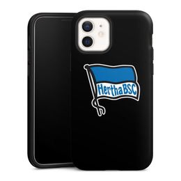 DeinDesign iPhone 12 mini Handy Panzer Handyh&uuml;lle robuste Outdoor H&uuml;lle Schutzh&uuml;lle matt Official Licensed Product Logo Hertha Bsc Tough Case