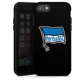 DeinDesign iPhone SE (2020) Handy Panzer Handyh&uuml;lle robuste Outdoor H&uuml;lle Schutzh&uuml;lle matt Logo Official Licensed Product Hertha Bsc Tough Case
