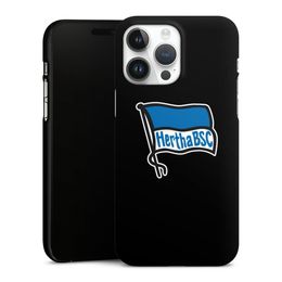 DeinDesign iPhone 14 Pro Max Handy Premium Case Smartphone Handyh&uuml;lle Schutzh&uuml;lle matt Official Licensed Product Logo Hertha Bsc Premium Case