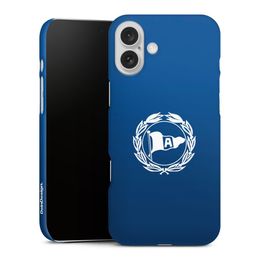 DeinDesign iPhone 16 Plus Handy Premium Case Smartphone Handyh&uuml;lle Schutzh&uuml;lle matt Arminia Bielefeld Soccer Official Licensed Product Premium Case