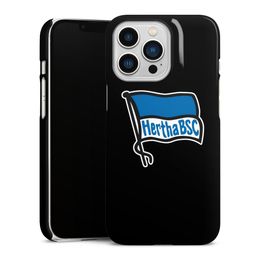 DeinDesign iPhone 13 Pro Handy Premium Case Smartphone Handyh&uuml;lle Schutzh&uuml;lle gl&auml;nzend Official Licensed Product Logo Hertha Bsc Premium Case