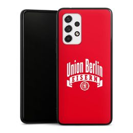 DeinDesign Galaxy A53 5G Handy Silikon H&uuml;lle Case schwarz Handyh&uuml;lle 1. Fc Union Berlin Official Licensed Product Fcu