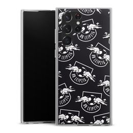 DeinDesign Galaxy S22 Ultra Handy Silikon H&uuml;lle Case transparent Handyh&uuml;lle Rb Leipzig Logo Muster Silikon Case