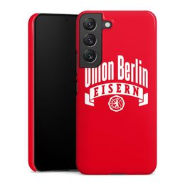 DeinDesign Galaxy S22 Handy Premium Case Smartphone Handyh&uuml;lle Schutzh&uuml;lle gl&auml;nzend Fcu Official Licensed Product 1. Fc Union Berlin Premium Case