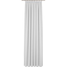 Vorhang WIRTH "Sunday" Gr. 1, wei&szlig;, B:141cm H:145cm, Jacquard, Baumwolle, Polyester, Gardinen, nach Ma&szlig;