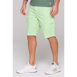 Cargoshorts CAMP DAVID, Herren, Gr. 4XL, Normalgr&ouml;&szlig;en, gr&uuml;n lemon, Web, Material: 100% Baumwolle, unifarben, regular fit knielang, Hosen, aus Baumwolle