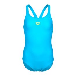 Badeanzug arena "G DYNAMO JR ONE PIECE R", M&auml;dchen, Gr. 164 (158), N-Gr, blau (turquoise, gelb star), Obermaterial: 80% Polyamid, 20% Elasthan. Futter: 100% Polyester, Badeanz&uuml;ge Badeanzug