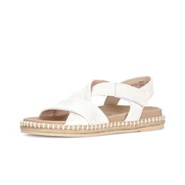 Riemchensandale Gabor "Riemchensandale", Damen, Gr. 36, creme, Schuhe Riemchensandale