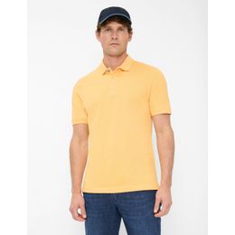 Poloshirt Brax "Style PETE", Herren, Gr. L (52), gelb, 96% Baumwolle, 4% Elasthan, Shirts