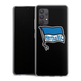 DeinDesign Galaxy A32 4G Handy Silikon H&uuml;lle Case transparent Handyh&uuml;lle Official Licensed Product Logo Hertha Bsc Silikon Case