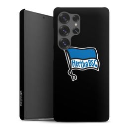 DeinDesign Galaxy S25 Ultra Handy Premium Case Smartphone Handyh&uuml;lle Schutzh&uuml;lle matt Official Licensed Product Logo Hertha Bsc Premium Case