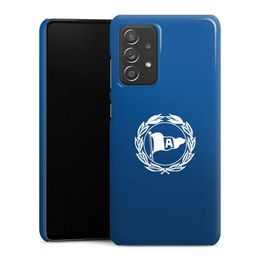 DeinDesign Galaxy A52s 5G Handy Premium Case Smartphone Handyh&uuml;lle Schutzh&uuml;lle gl&auml;nzend Arminia Bielefeld Soccer Official Licensed Product Premium Case