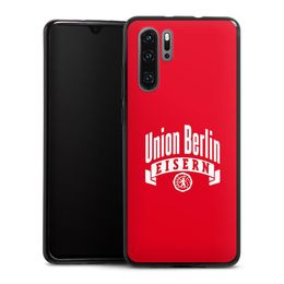 DeinDesign Huawei P30 Pro Handy Silikon H&uuml;lle Case schwarz Handyh&uuml;lle Fcu Official Licensed Product 1. Fc Union Berlin