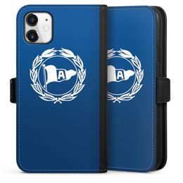 DeinDesign iPhone 11 Handy Klapph&uuml;lle Handyh&uuml;lle aus Kunst Leder schwarz Flip Case Arminia Bielefeld Soccer Official Licensed Product Sideflip mit Lasche
