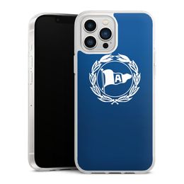 DeinDesign iPhone 13 Pro Max Handy Silikon H&uuml;lle Case transparent Handyh&uuml;lle Arminia Bielefeld Soccer Official Licensed Product Silikon Case