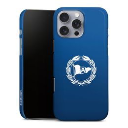 DeinDesign iPhone 16 Pro Max Handy Premium Case Smartphone Handyh&uuml;lle Schutzh&uuml;lle gl&auml;nzend Arminia Bielefeld Soccer Official Licensed Product Premium Case