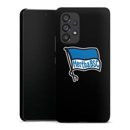DeinDesign Galaxy A53 5G Handy Premium Case Smartphone Handyh&uuml;lle Schutzh&uuml;lle gl&auml;nzend Logo Official Licensed Product Hertha Bsc Premium Case