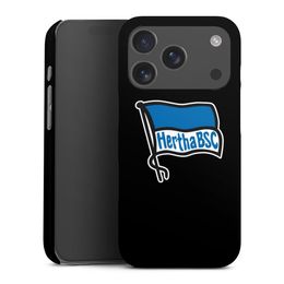 DeinDesign iPhone 17 Pro Handy Premium Case Smartphone Handyh&uuml;lle Schutzh&uuml;lle gl&auml;nzend Official Licensed Product Logo Hertha Bsc Premium Case