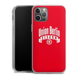 DeinDesign iPhone 12 Pro Max Handy Silikon H&uuml;lle Case transparent Handyh&uuml;lle 1. Fc Union Berlin Official Licensed Product Fcu Silikon Case