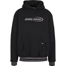 Kapuzensweatshirt Karl Kani "Karl Kani Kani Ellipse Hoodie", Herren, Gr. XS, schwarz, 60% Baumwolle, 40% Polyester, Sweatshirts