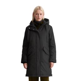 Marc O'Polo Outdoorjacke MARC O'POLO "aus recyeltem Polyester-Twill WR", Damen, Gr. 34, schwarz, Obermaterial: 100% Polyester. F&uuml;llung: 100% Polyamid. Futter: 100% Polyamid, unifarben, slim fit, Strickb&uuml;ndchen, Jacken Outdoorjacke