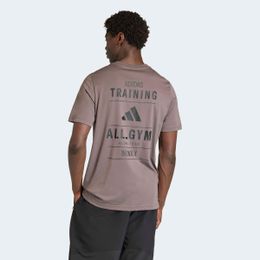 T-Shirt adidas Performance "M TR CAT G T", Herren, Gr. S, charcoal, Obermaterial: 65% Polyester, 35% Baumwolle, Shirts T-Shirt, f&uuml;r sportliche Aktivit&auml;ten, kurze &Auml;rmel, atmungsaktiv