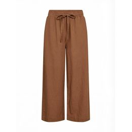 Chinohose soyaconcept "Soya Concept Trouser SC-INA", Damen, Gr. M, Normalgr&ouml;&szlig;en, 8710 toffee, Obermaterial: 55% Leinen, 45% Viskose, Hosen Chinohose