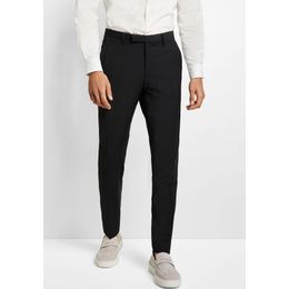 Baukastenhose Cinque "CICASTELLO", Herren, Gr. 48, N-Gr, schwarz, Web, Obermaterial: 53% Polyester, 43% Schurwolle, 4% Elasthan, unifarben, regular fit lang, Hosen, mit Powerstretch