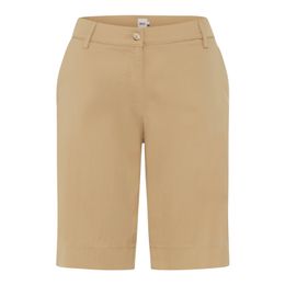 Bermudas Brax "Style MIA B", Damen, Gr. 34, Normalgr&ouml;&szlig;en, beige, Web, 76% Baumwolle, 21% Polyamid, 3% Elasthan, Hosen Bermudas