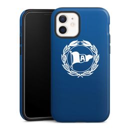 DeinDesign iPhone 12 mini Handy Panzer Handyh&uuml;lle robuste Outdoor H&uuml;lle Schutzh&uuml;lle gl&auml;nzend Arminia Bielefeld Soccer Official Licensed Product Tough Case