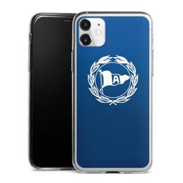 DeinDesign iPhone 11 Handy Slim Case Silikon Handyh&uuml;lle transparent H&uuml;lle extra d&uuml;nn Arminia Bielefeld Soccer Official Licensed Product Silikon Slim Case